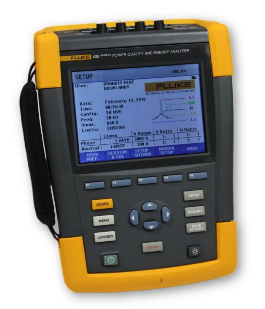 Fluke 435 Power Quality Analyser - Brandis Hire